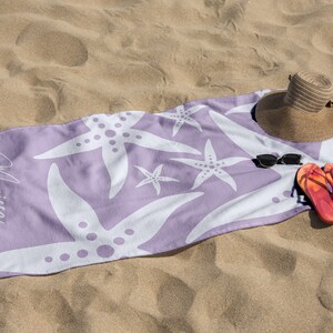 Starfish Custom Beach Towel, Personalized Starfish Beach Towel, Summer Essentials Beach Towel ...