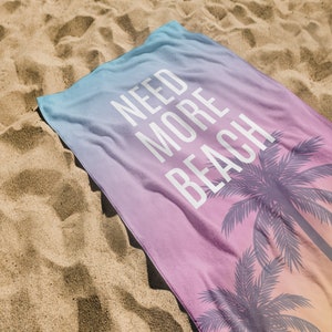 Custom Text Beach Towel, Custom Design Towel, Summer Beach Pool Party ...