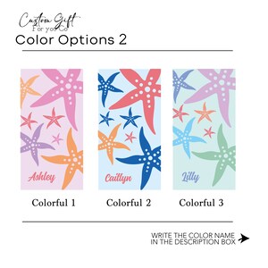 Starfish Custom Beach Towel, Personalized Starfish Beach Towel, Summer Essentials Beach Towel ...
