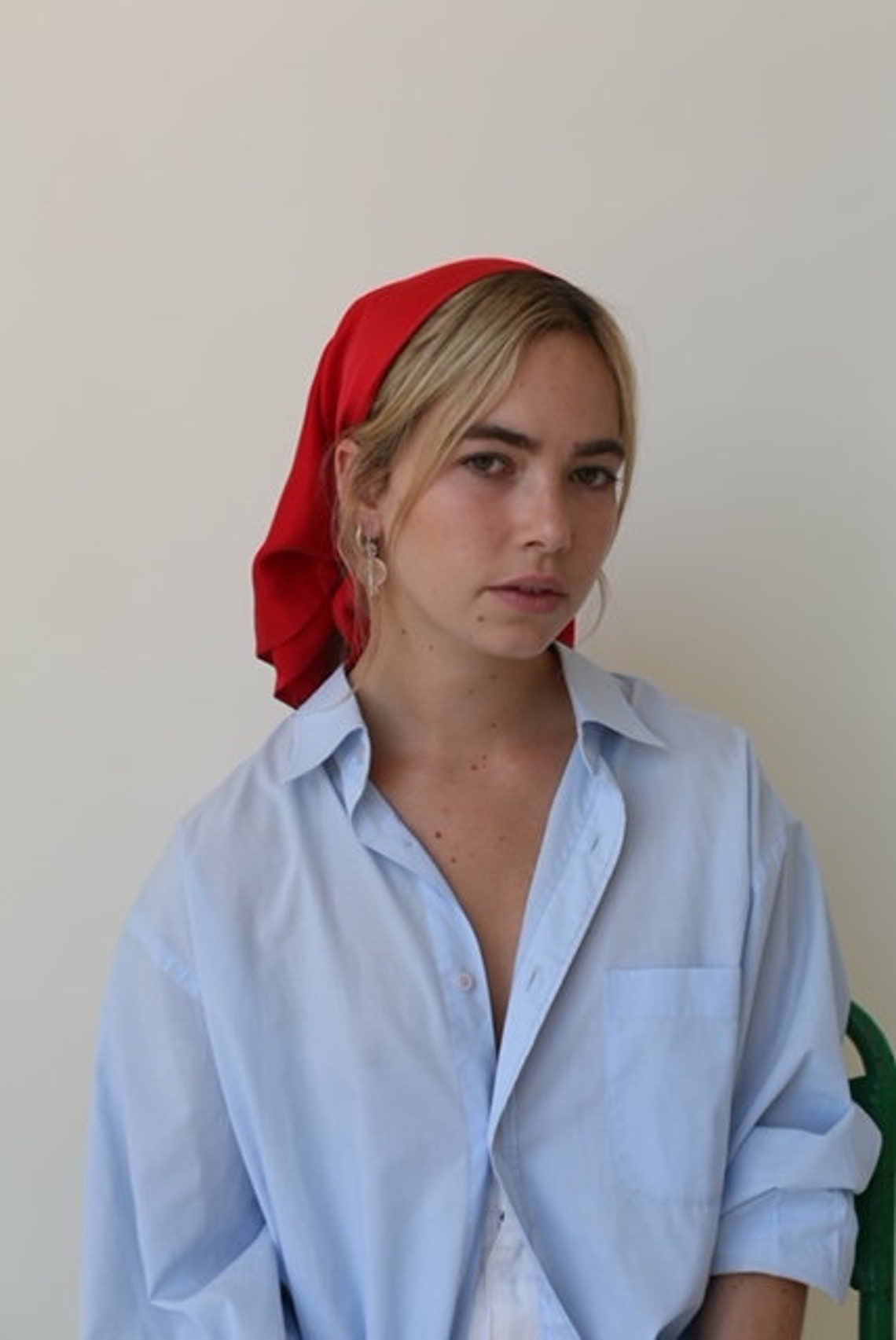 Scarf Accessory Red Silk Scarf for Her Travel Scarf Multi Purpose Scarf ...