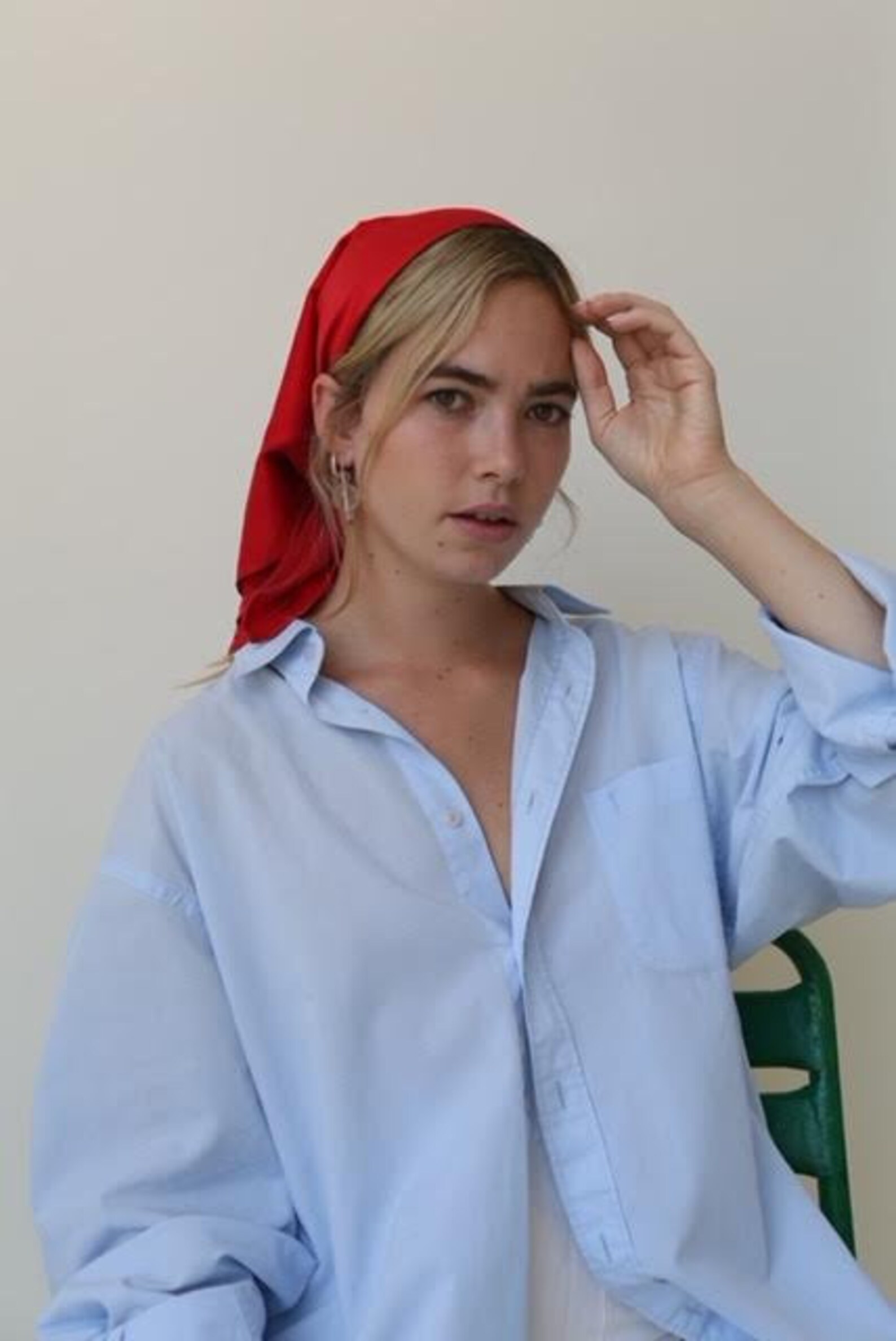 Scarf Accessory Red Silk Scarf for Her Travel Scarf Multi Purpose Scarf ...