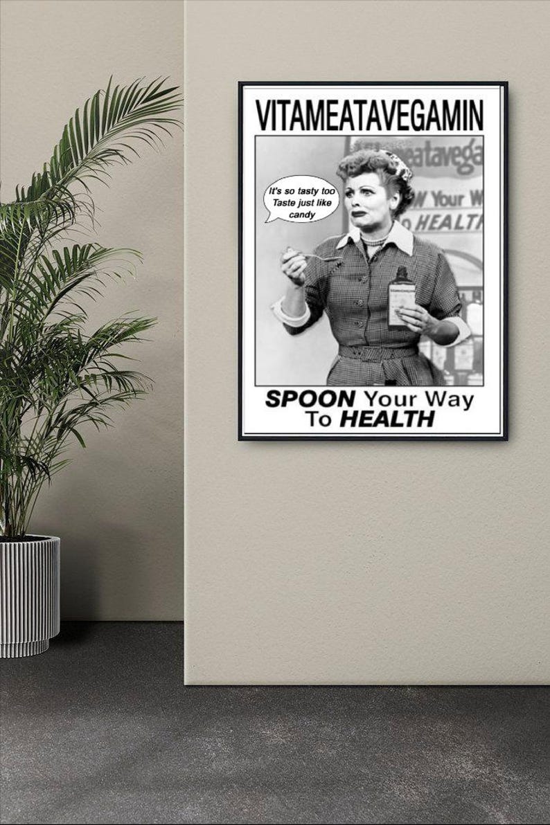 Lucille Ball in I Love Lucy Vitameatavegamin TV Episode Photo Celebrity 16x20 Print Poster - Etsy