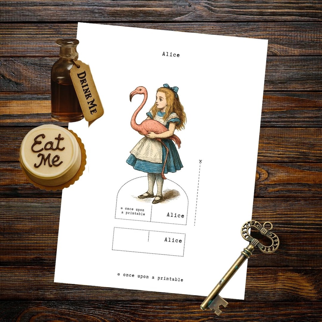 Alice in Wonderland Paper Doll Collection - Etsy