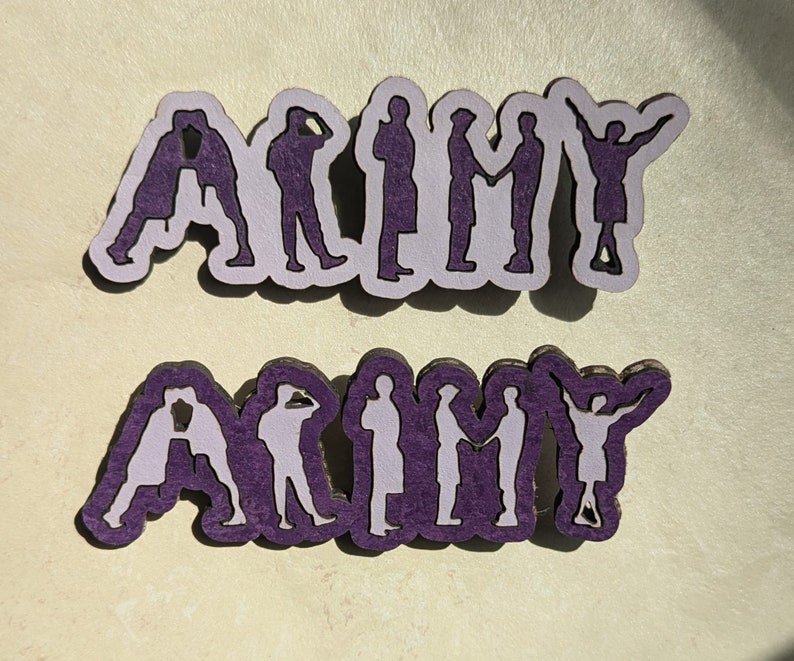 ARMY- BTS Pin- Got ARMY Right Behind Us - Etsy