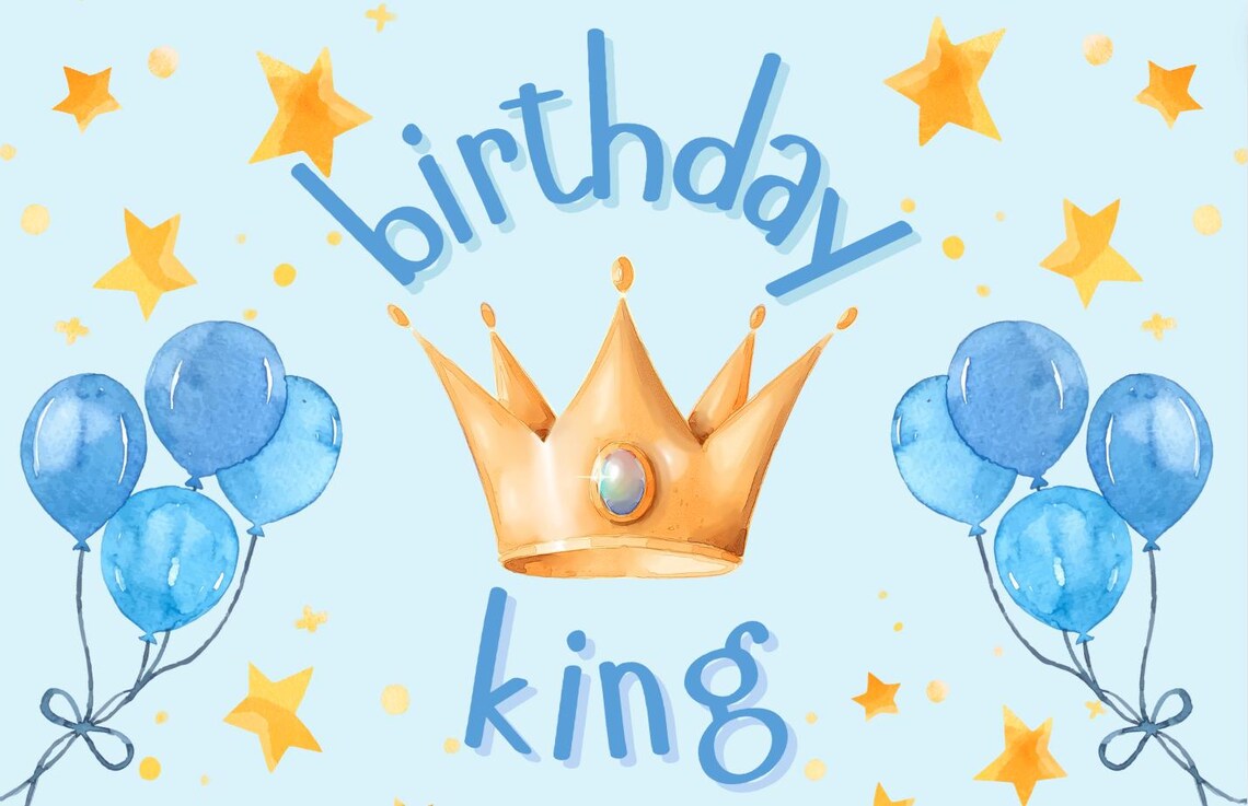 Birthday King Placemat - Etsy