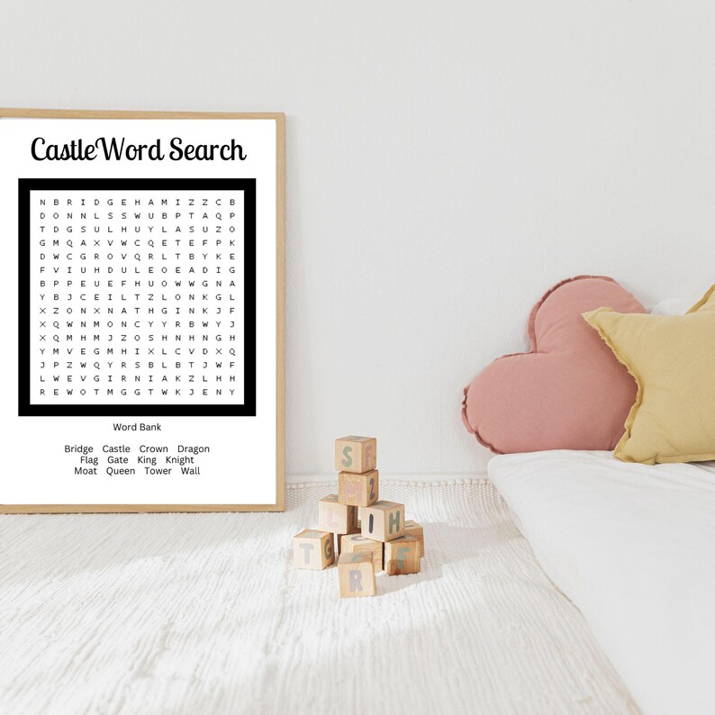 Princess Castle Activity Pack: Coloring Pages, Maze, Word Search ...