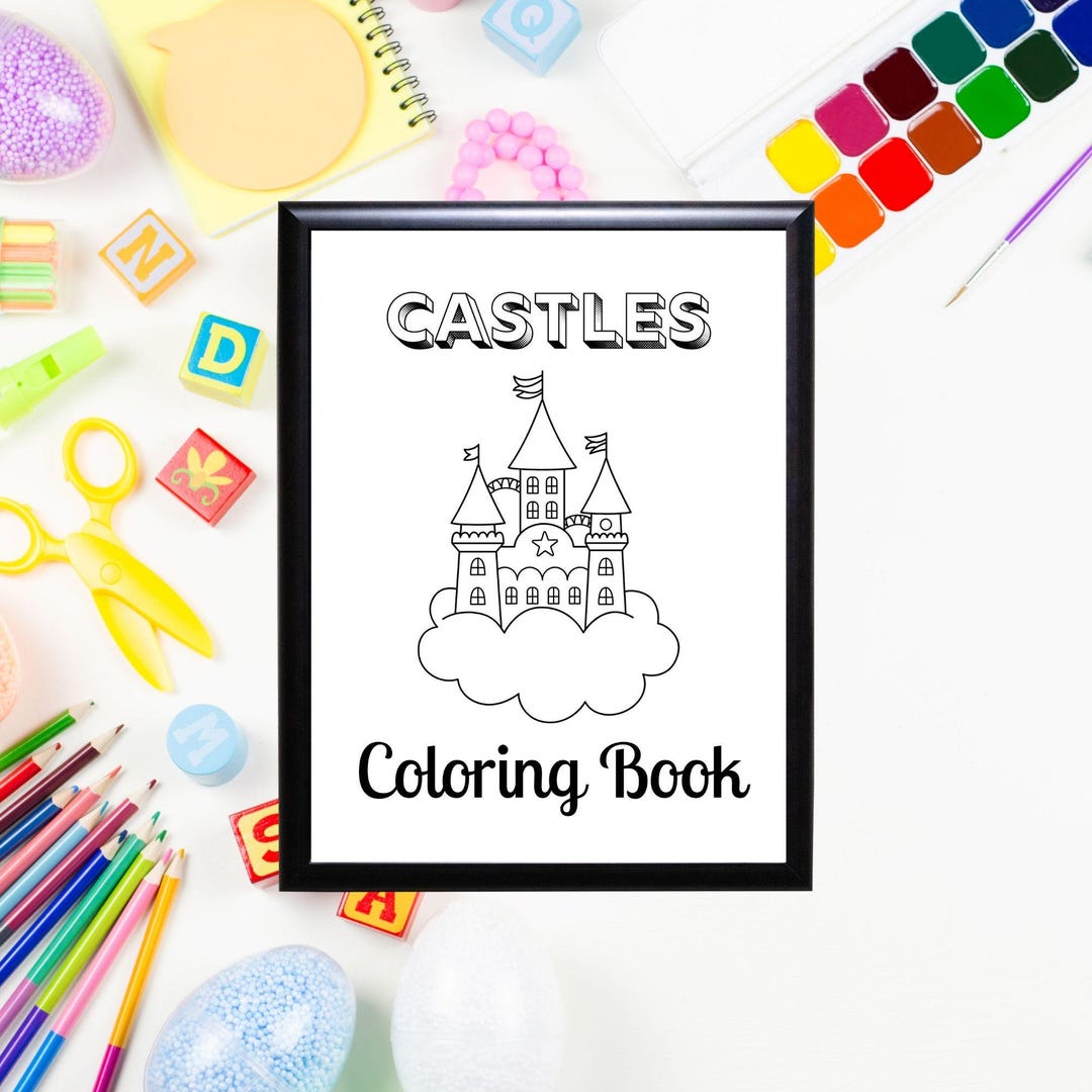 Castle Coloring Book | Castle Coloring Pages | Coloring Sheets | Stress ...