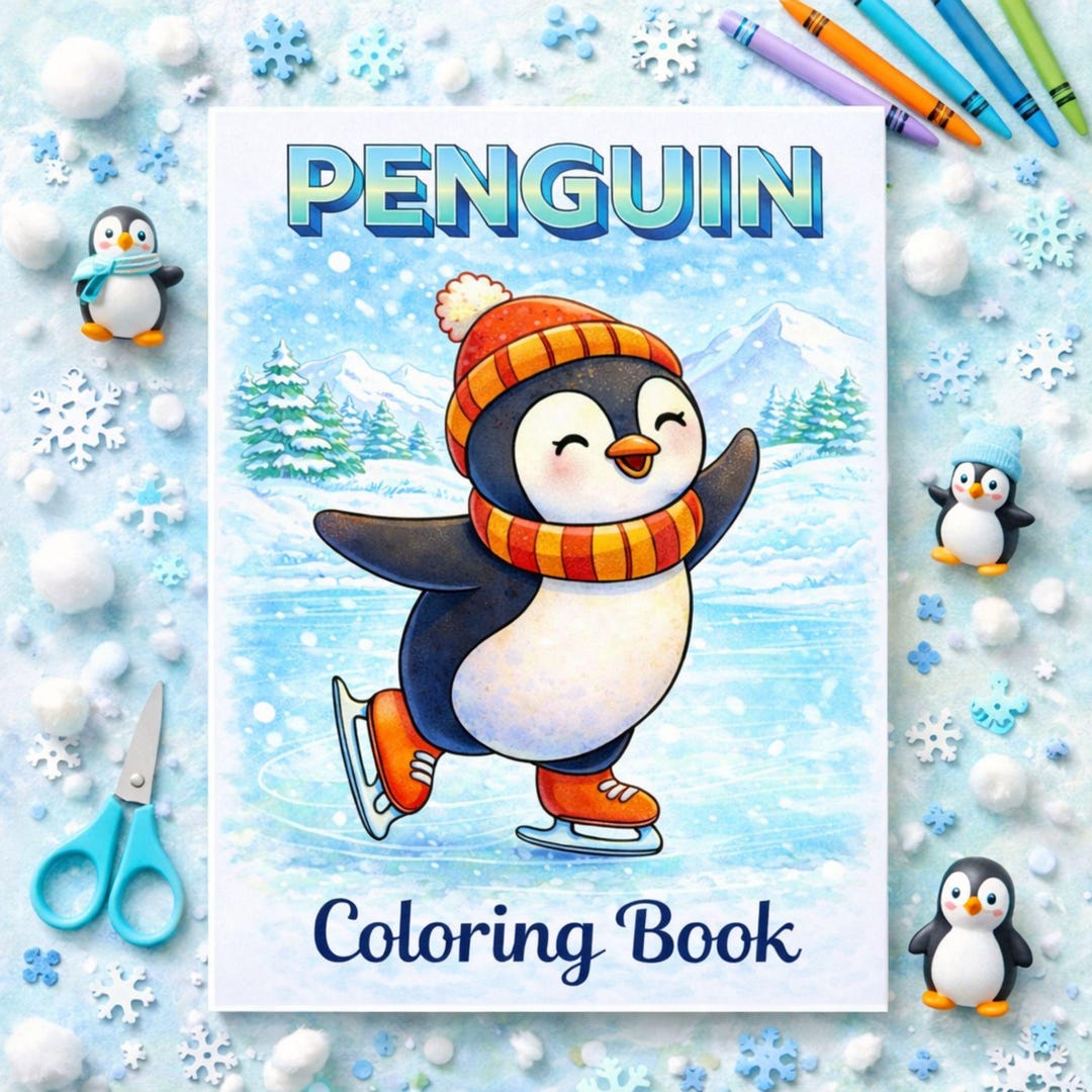 Penguin Coloring Book | Penguin Coloring Sheets| Cute Penguin | Magical ...