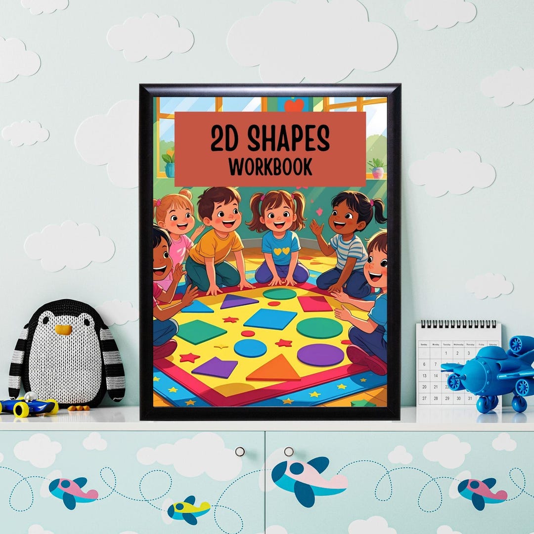 2D Shapes Workbook for Kids | Shape Tracing, Matching, and Sorting ...