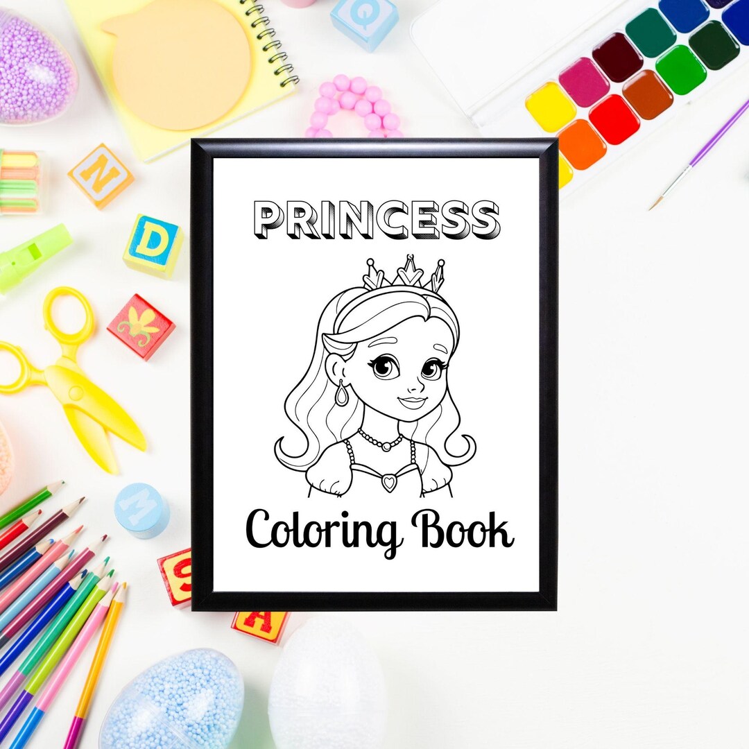 Princess Coloring Book: 25 Magical Designs (digital PDF) - Etsy