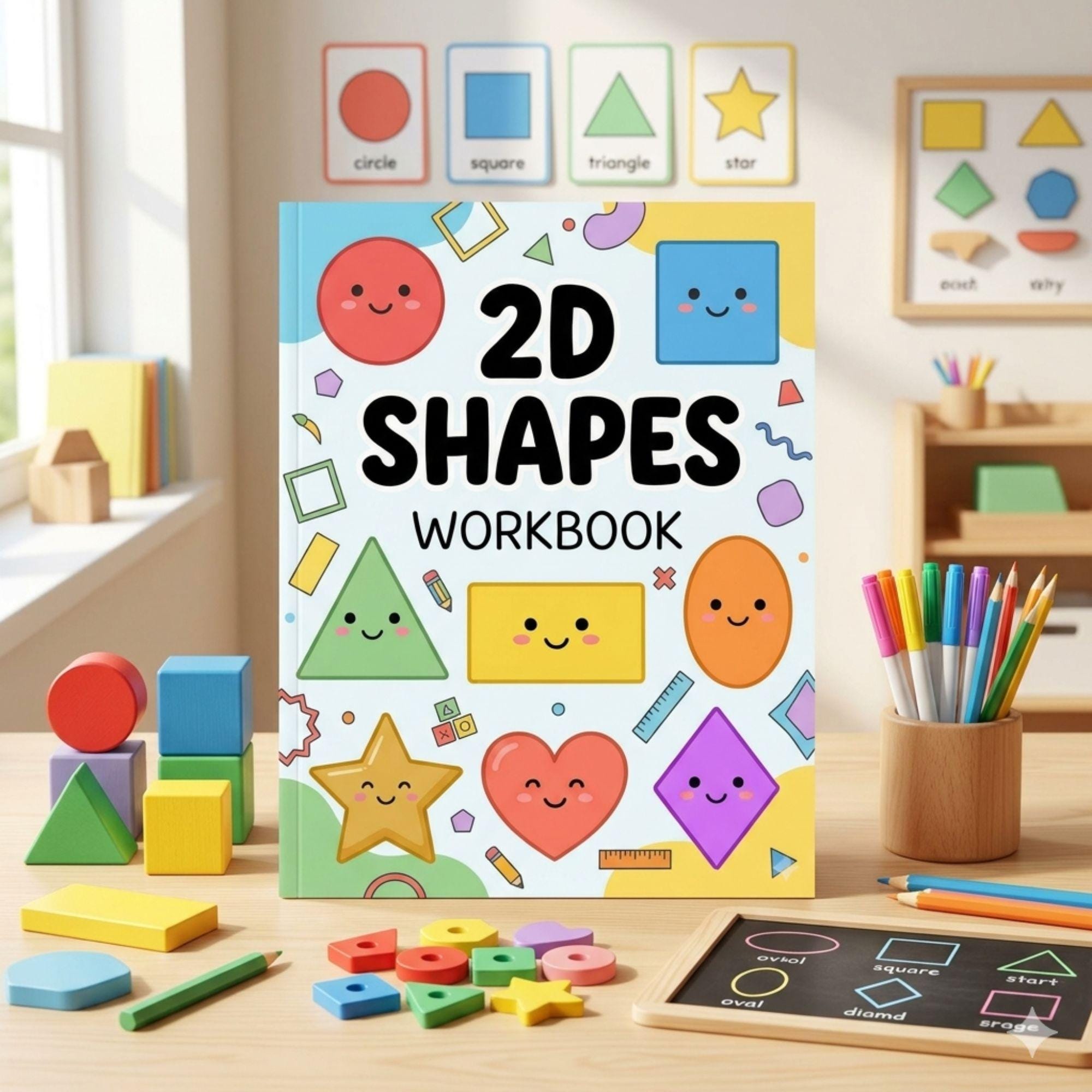 2D Shapes Workbook: Tracing, Matching & Sorting Activities (PDF ...