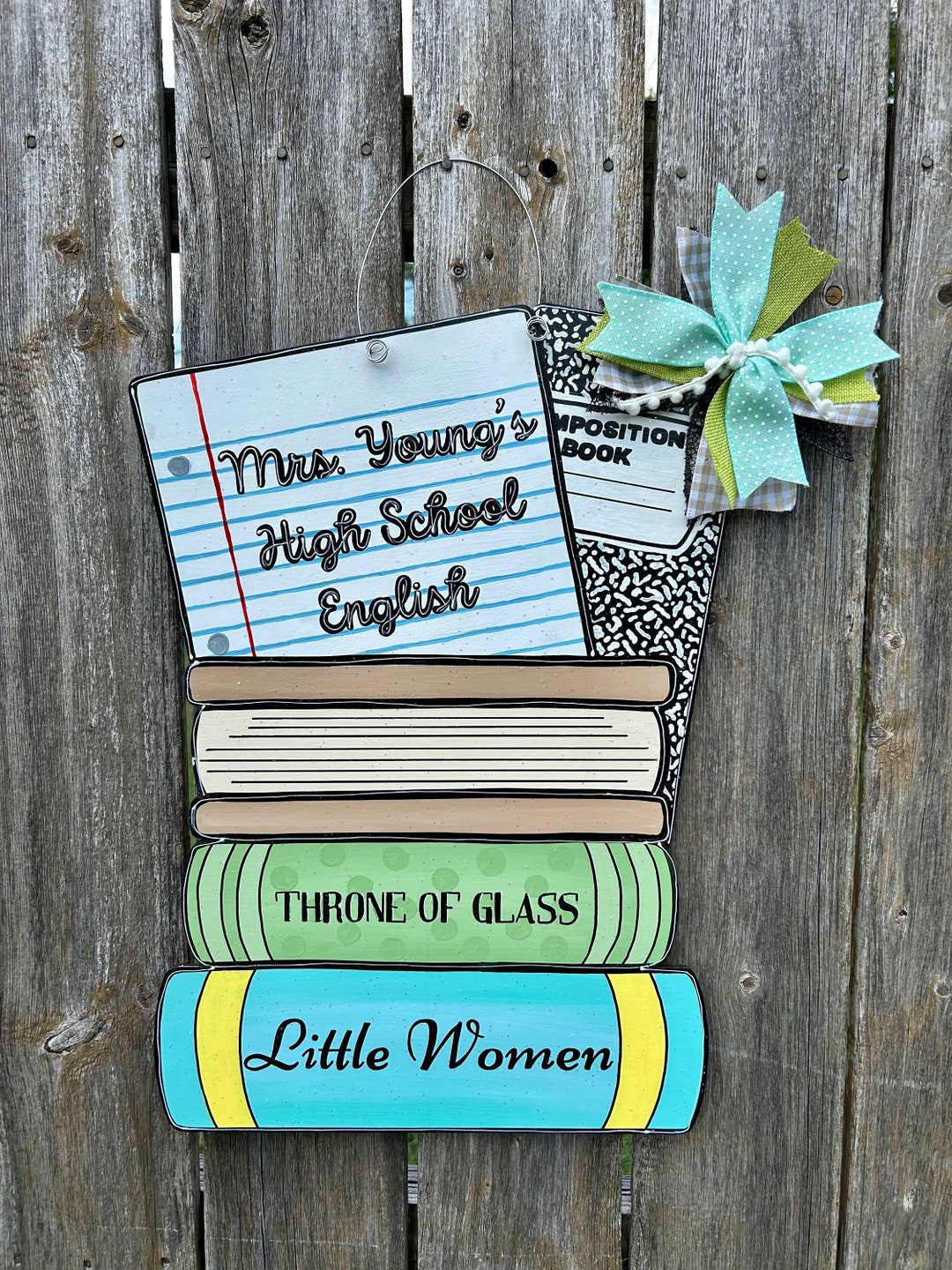 English Teacher Door Hanger, Classroom Door Hanger, Classroom Decor ...