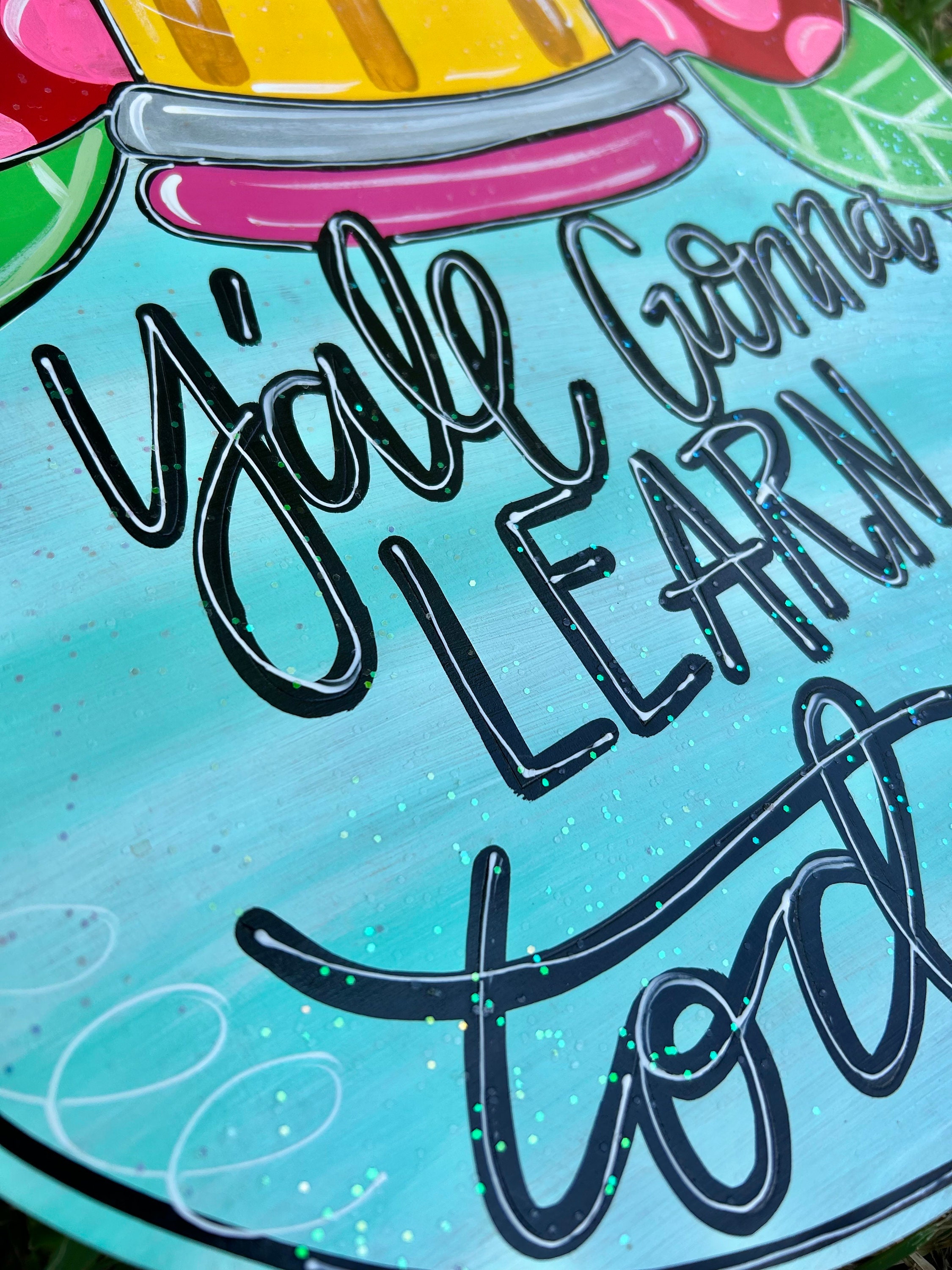 Teacher Door Hanger, Classroom Door Hanger, Classroom Decor, Pencil ...