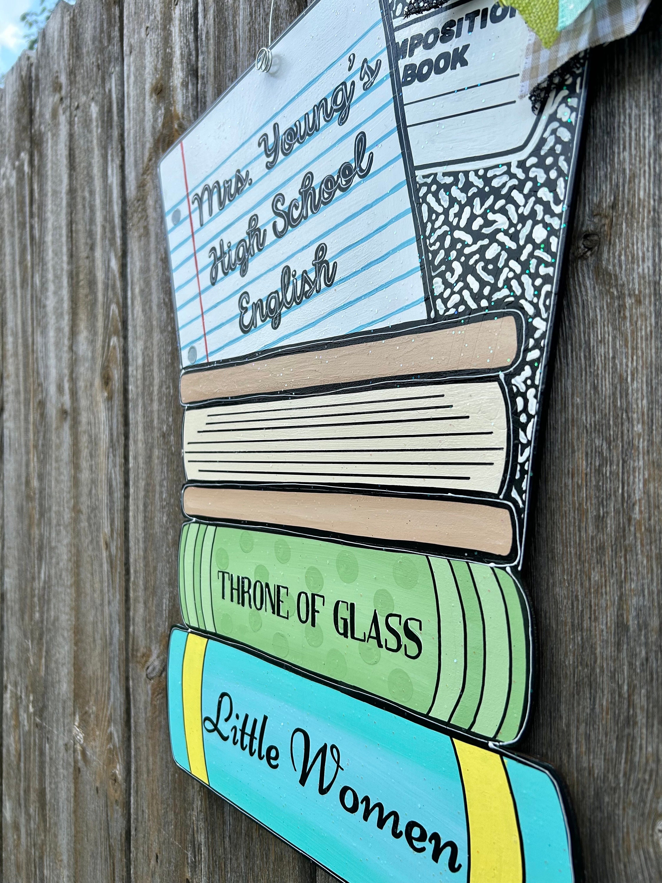 English Teacher Door Hanger, Classroom Door Hanger, Classroom Decor ...