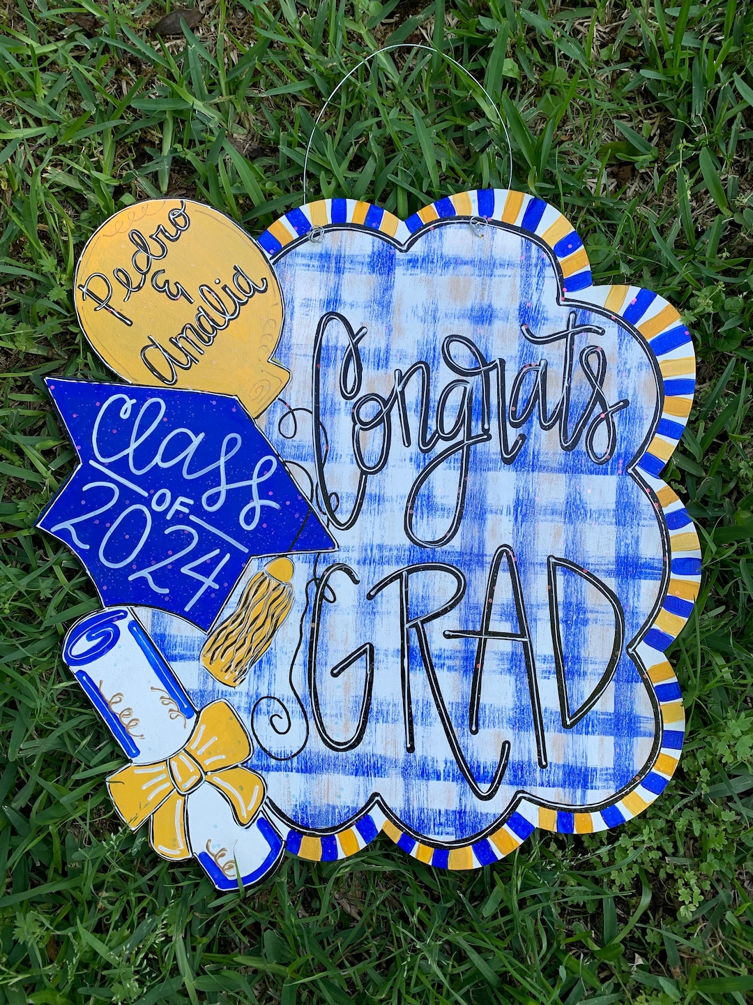 Graduation Door Hanger - Graduation Gift - Personalized Graduation Sign ...