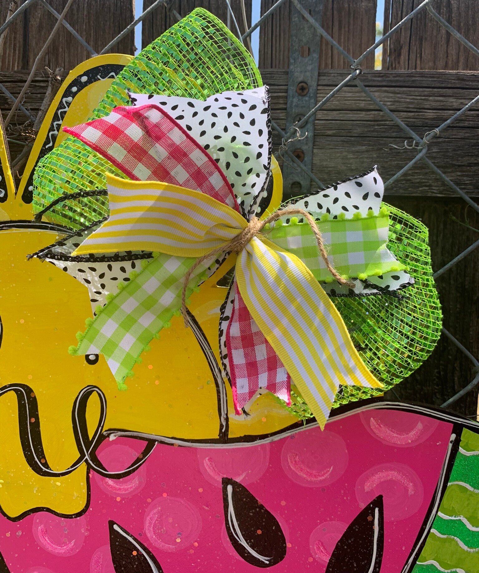 Summer Door Hanger Watermelon Door Hanger Sun Door Hanger Spring Door ...