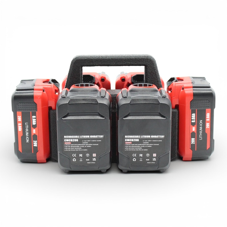 Craftsman 20 Volt 6 Slot Battery Caddy Carrying Case Battery Holder - Etsy