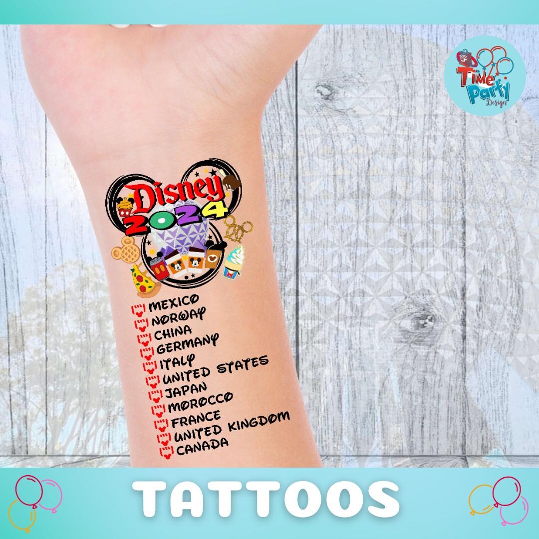 Epcot Food & Wine Festival 2024 Temporary Tattoo - Etsy