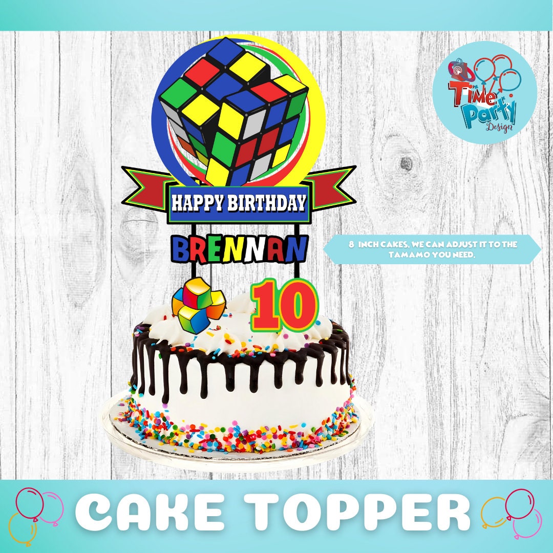 Rubik's Cube, Rubik's Cube Cake Topper - Etsy
