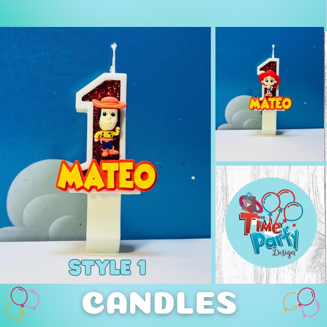 Toy Birthday Candle, Cake Number Toy, Toy Cake Number, Toy Candle Cake ...