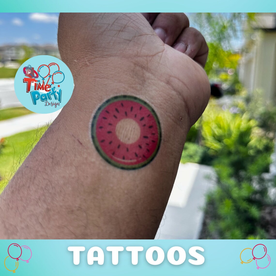 Pool Party Temporary Tattoos - Etsy