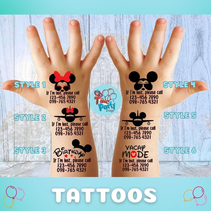 Phone Number Tattoo - Etsy