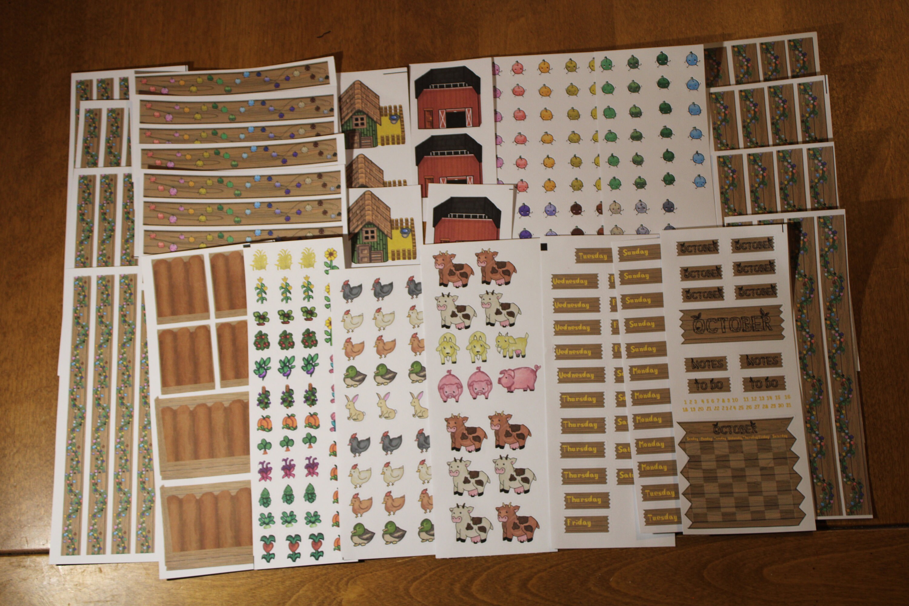 Stardew Valley FULL MONTH Sticker Set - Etsy