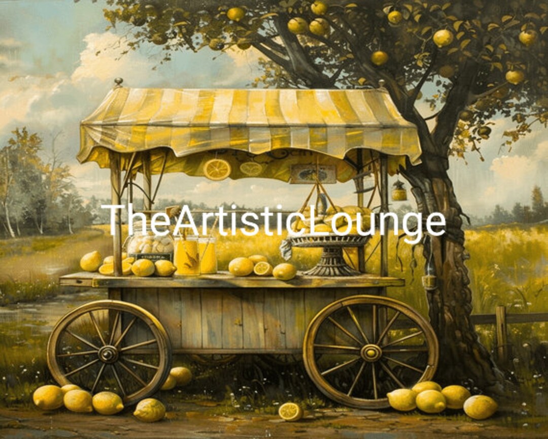 Old-fashioned Lemonade Stand - Digital Art - Etsy