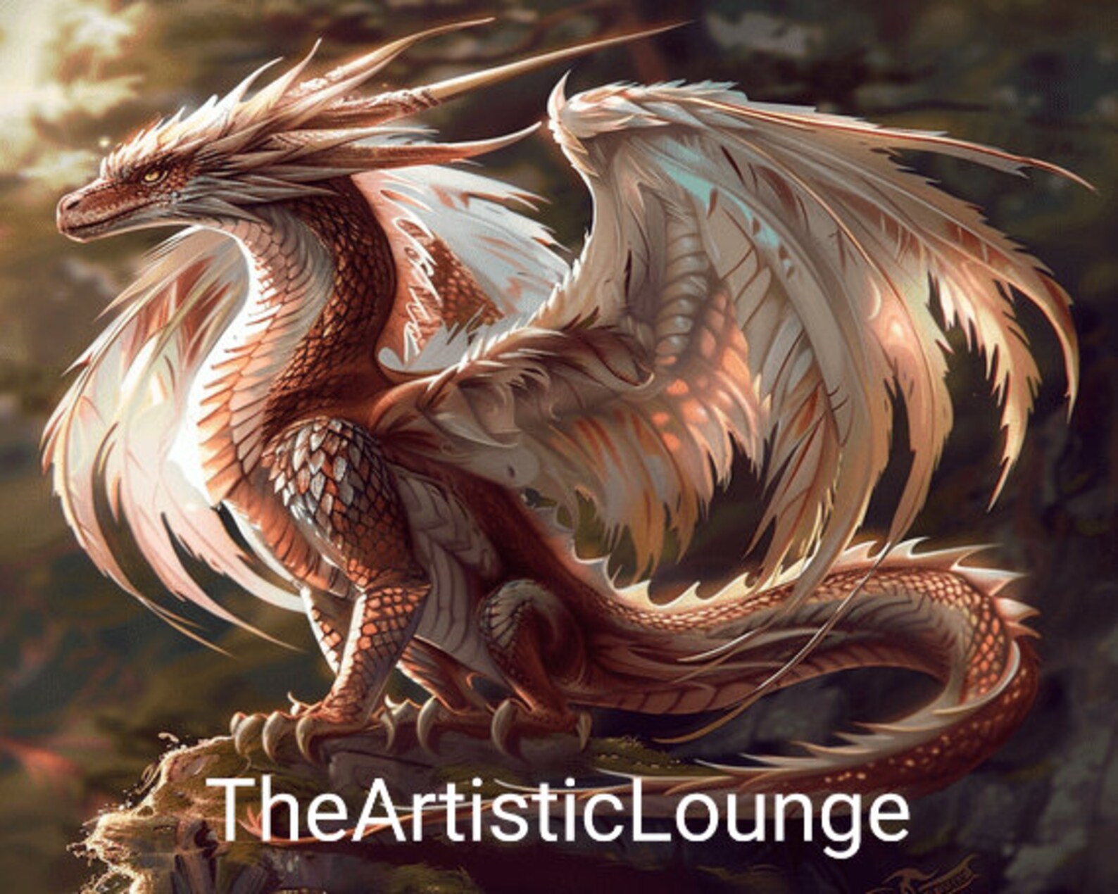 Feathered Dragon Fantasy Unique Digital Art Download - Etsy