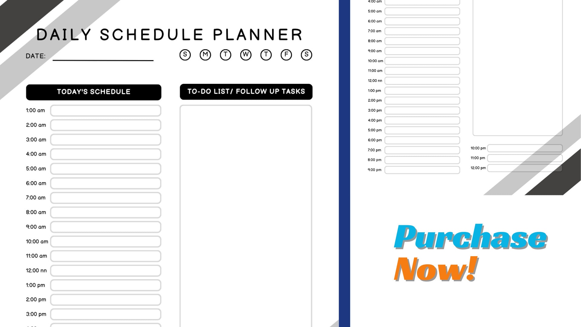 Daily Schedule and Checklist Tracker - Etsy