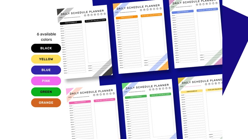 Daily Schedule and Checklist Tracker - Etsy