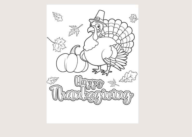 Coloring Activity, Thanks Giving, Kids Coloring, Turkey, Happy Thanks ...