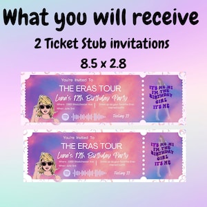 In My Birthday Era, Ticket Stub Invitation, Its Me, Im the Birthday ...