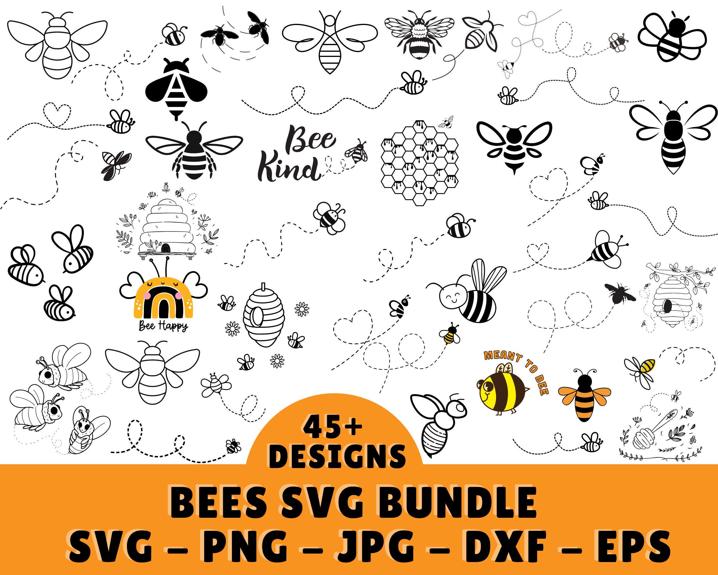 45 Bee Svg Bundle, Bee Hive Svg, Bee Png, Honeycomb Svg, Bee Clipart ...