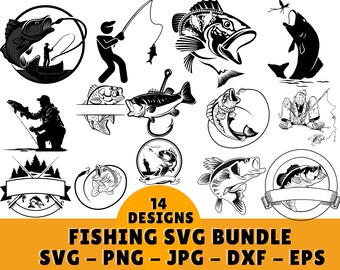 FISHING SVG Bundle, FISHING Svg Cut Files for Cricut, Fishing Lure Svg ...