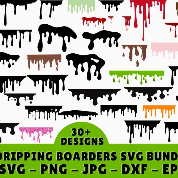 Drip Svg - Etsy
