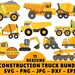 Construction Svg, Trucks Svg Files, Excavator Svg, Dump Truck Svg ...