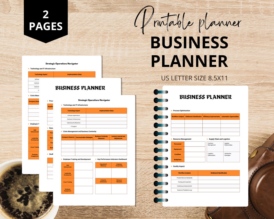 Business Planner Printable, Small Business Planner Printable, Home ...