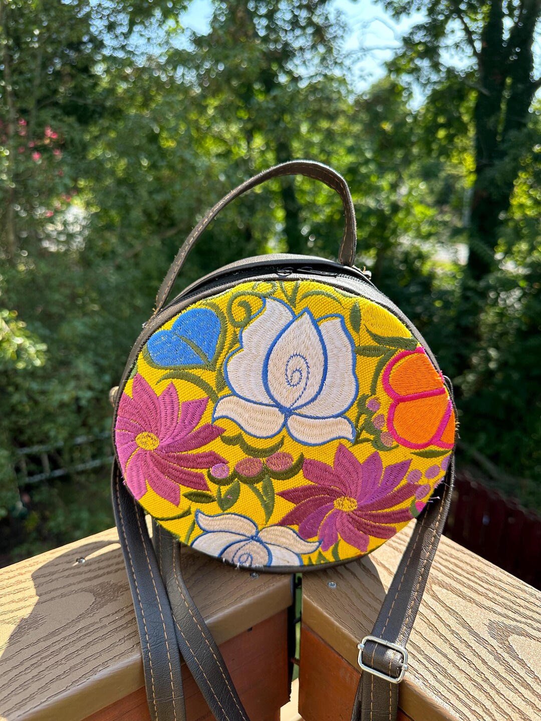 Circular Crossbody Handmade Bags - Etsy