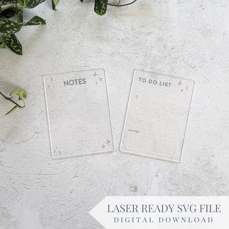 SVG - Acrylic Dry Erase to Do Lists | Chore and Tasks Chart | Note Pad ...