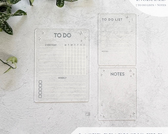 SVG - Acrylic Dry Erase Planner Bundle | Calendar, to Do Lists, Chore ...