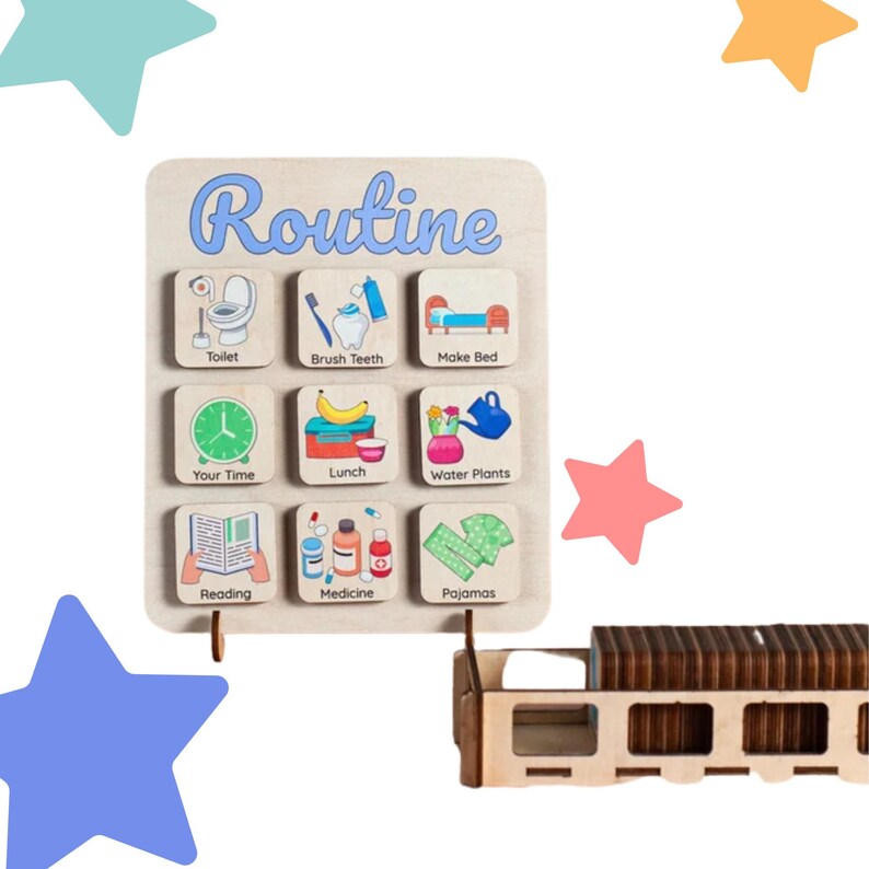 Personalized Routine Chart for Kids Custom Kids Daily Routine Chart ...