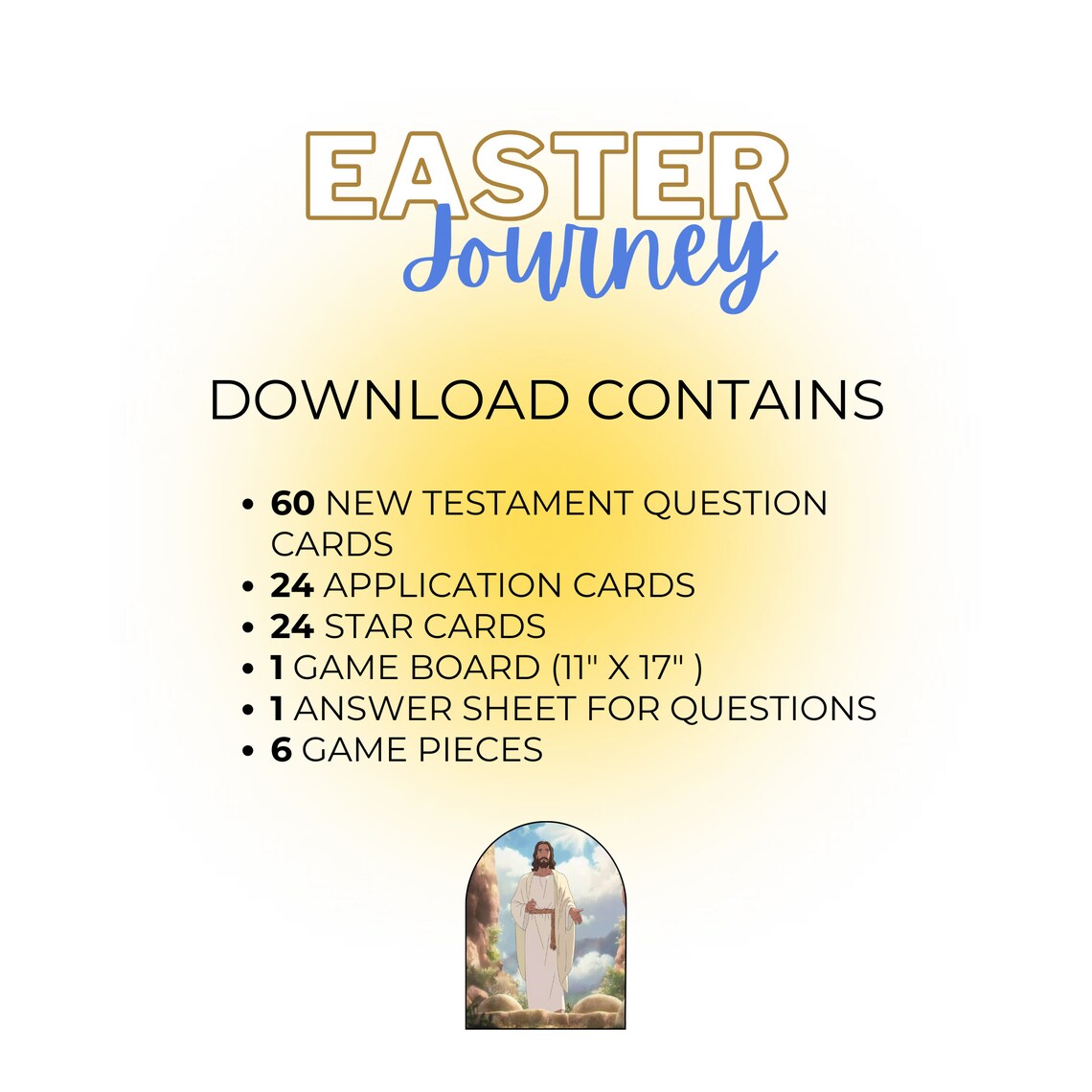 Easter Journey Board Game: Holy Week Trivia for Christian Families ...