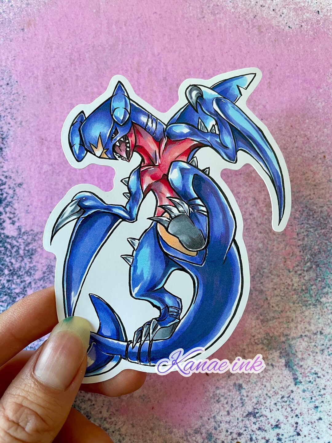 Garchomp Vinyl Sticker, Pokemon, Decals for Laptop, Water Bottle - Etsy UK