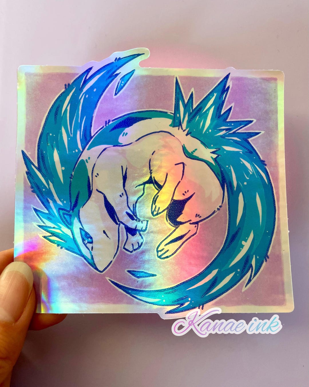 Quilava, Holographic Sticker, Pokemon, Ice Type, Cyndaquil, Decals for ...