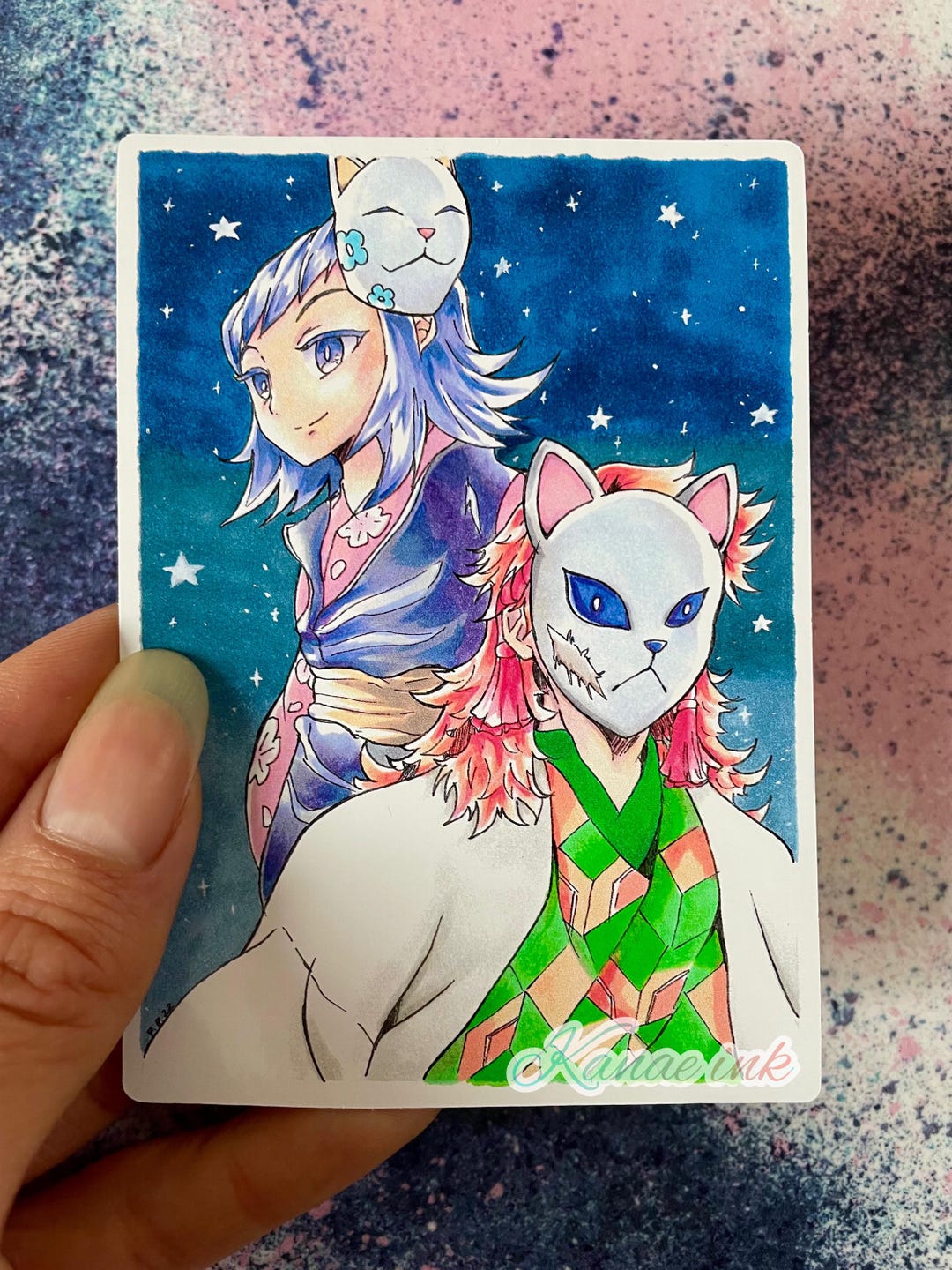 Sabito, Demon Slayer Sticker, Makomo, Vinyl Die Cut, Anime Art, Gift - Etsy