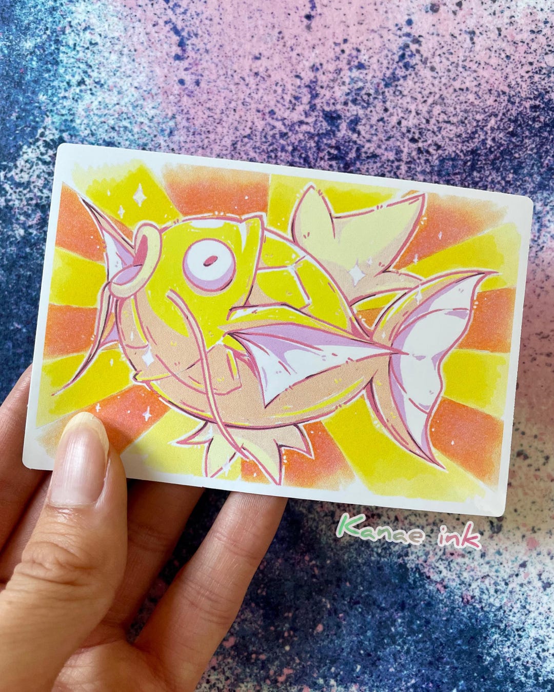 Magikarp Sticker, Koi Fish, Pokemon, Gameboy, Decals for Laptop, Water ...