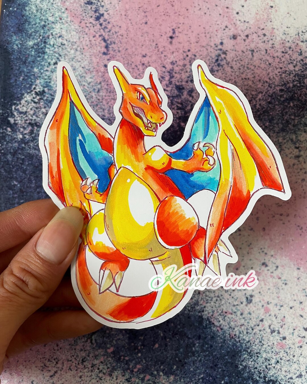 Charizard Sticker, Pokemon, Dragon, Vinyl, Decals for Laptop, Water ...