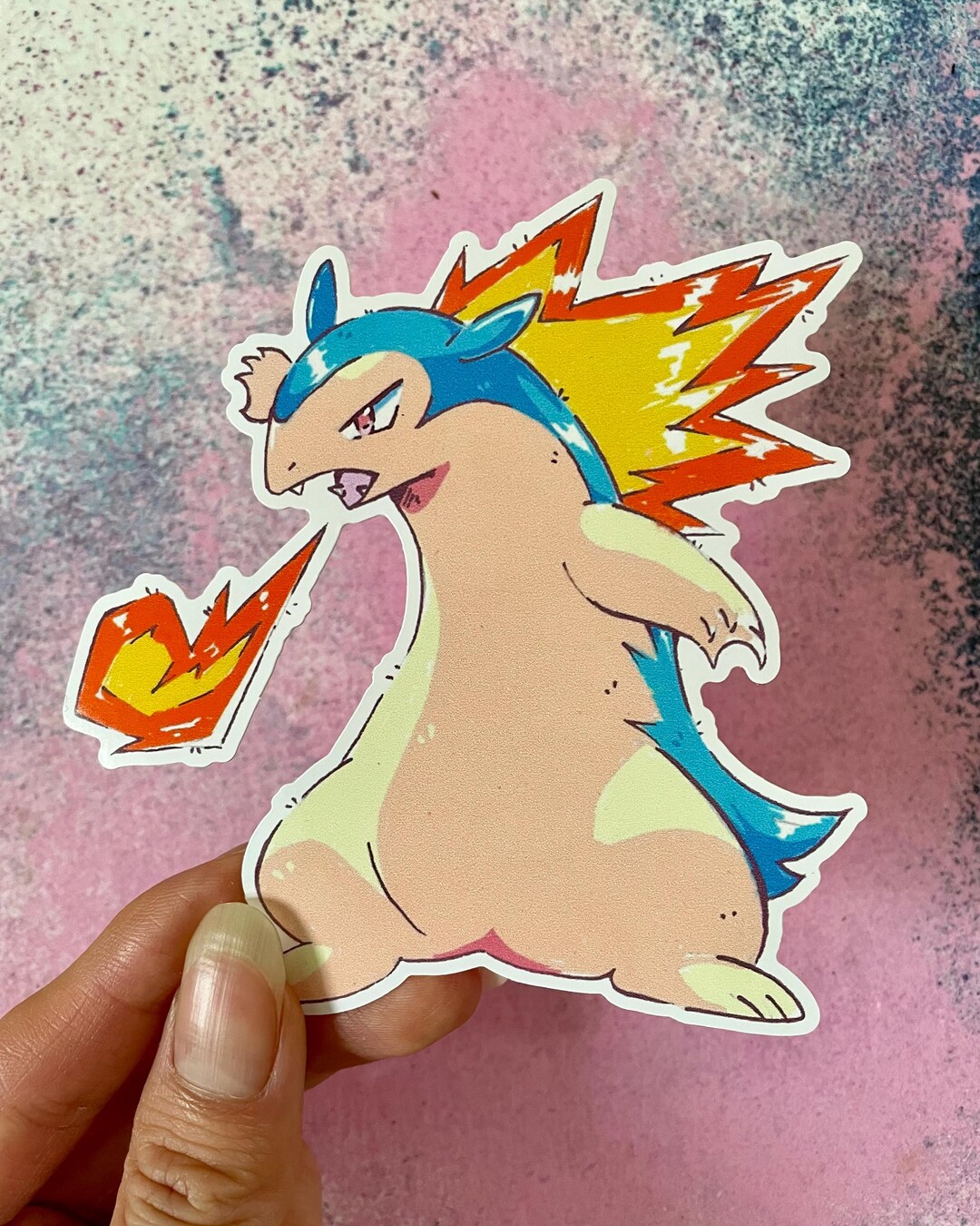 Typhlosion Sticker, Vinyl Die Cut, Pokemon, Fire Type, Decals for ...