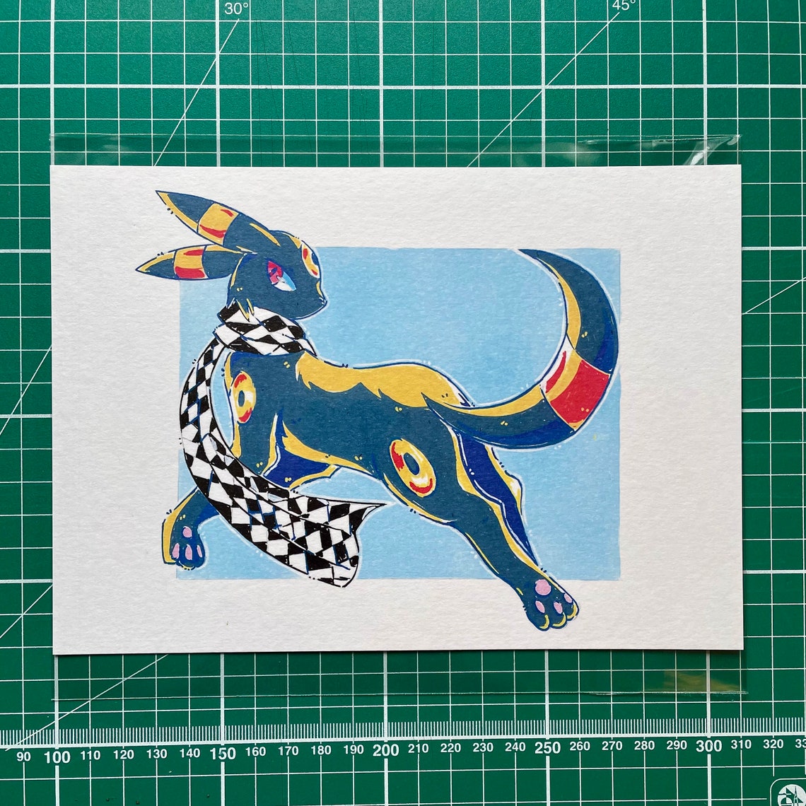 Umbreon, Eeveelution, Pokemon Print, Eevee, Vmax Style, Anime Poster - Etsy